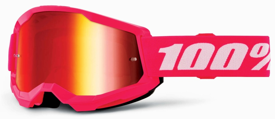 100% Strata 2 Youth Goggle Red Mirror Lens - The Bicycle Chain