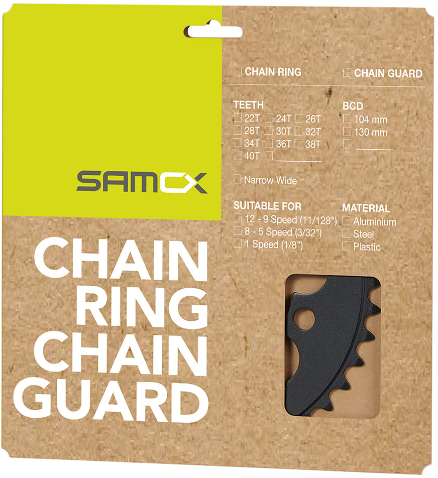 Samox Steel e-Bike Chainring Narrow-wide 104BCD - The Bicycle Chain
