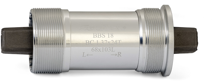 SunRace BBS18 ROAD Bottom Bracket Alloy with square axle BB 103/113mm ...
